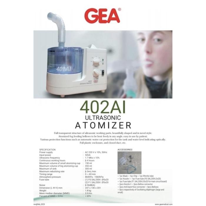 Jual Gea Ultrasonic Nebulizer 402 Ai / Ultrasonic Nebulizer Gea 402ai ...
