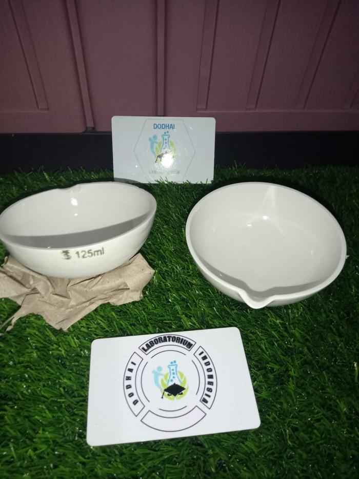Jual Evaporating Dish, Cawan Porselin, Porcelain, Cawan Penguap 125 ml ...