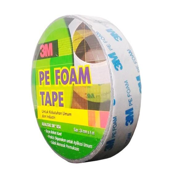 Jual Double Tape PE Foam tebal: 1.0 mm 3M 1600 T ukuran 24 x 4 mm ...