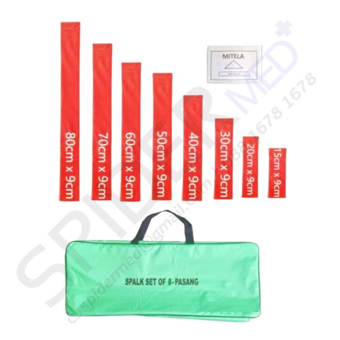 Jual Paket Spalk Bidai Set 8 + Tas / Penyangga Patah Tulang Tangan Dan ...