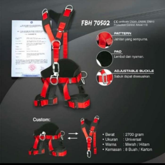 Jual Full Body Harness A-Stabil 70502 5 Point' D Ring Safety Harness ...