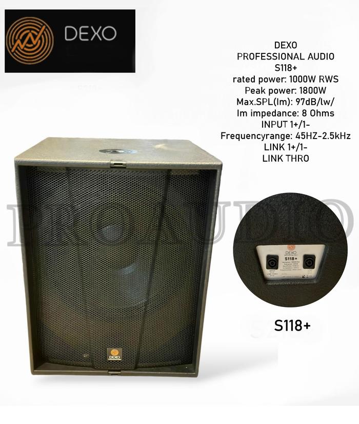 Jual Speaker Subwoofer Dexo 18 Inch S118+ S 118 + S118 + Original 1800 ...