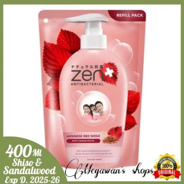 Promo ZEN Sabun Mandi Cair 450ml / Body Wash 450 ml, Shiso & Sandalwood ...