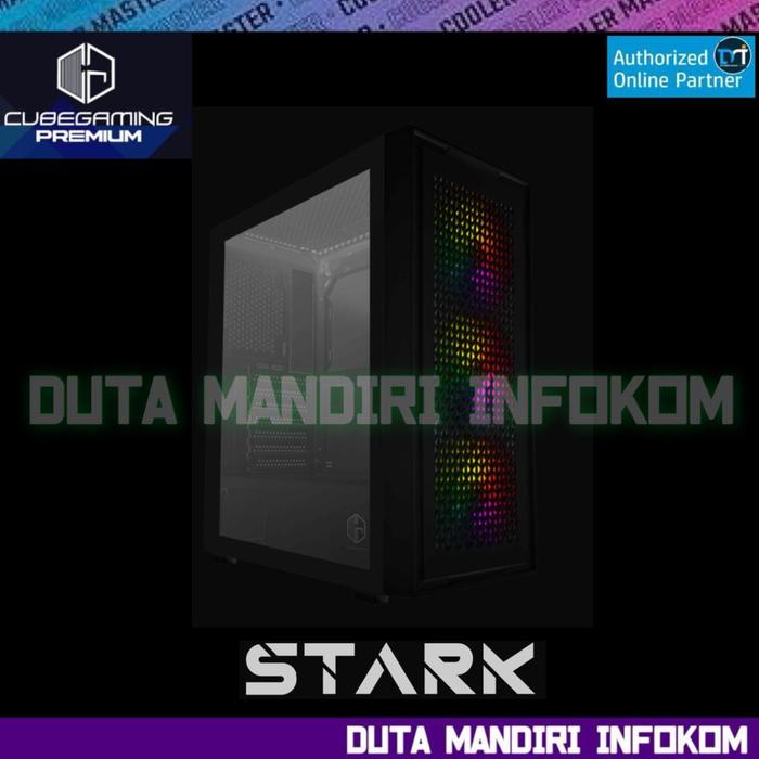Jual Cube Gaming STARK I ZINCT - MESH Tempered Glass Mid Tower Gaming ...