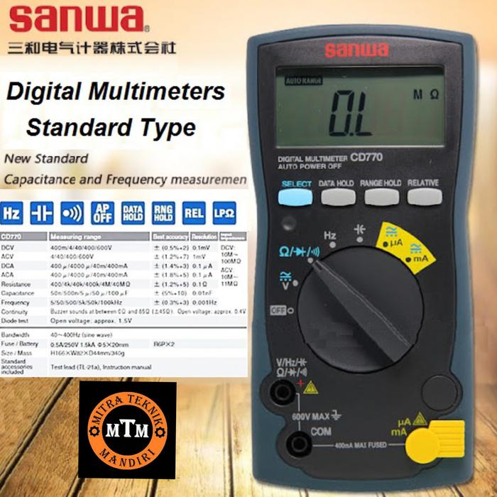 Jual ALAT UKUR DIGITAL MULTIMETER STANDAR TYPE MULTI TESTER AVOMETER ...