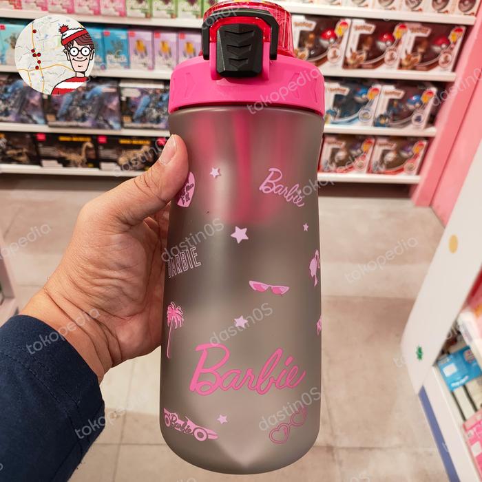 Jual BARBIE Bubble Tumbler 1100ml Pink Miniso Botol Viral Sanrio ...