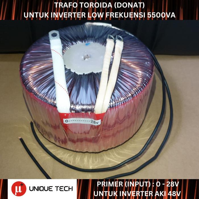 Jual TRAFO TOROID INVERTER LOW FREKUENSI 5000W 5000VA 48V DONAT 5000 0 ...