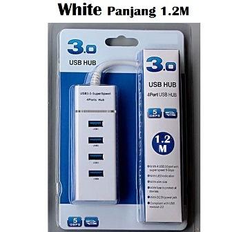 Jual USB Hub 4Port USB 3.0 Panjang Kabel 1,2 Meter - Putih - Kota ...
