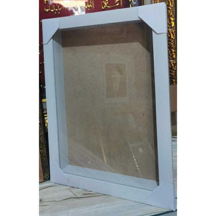 Jual Bingkai ukuran foto 30x40cm, lebar 2cm, pakai kaca, box 4,5cm ...