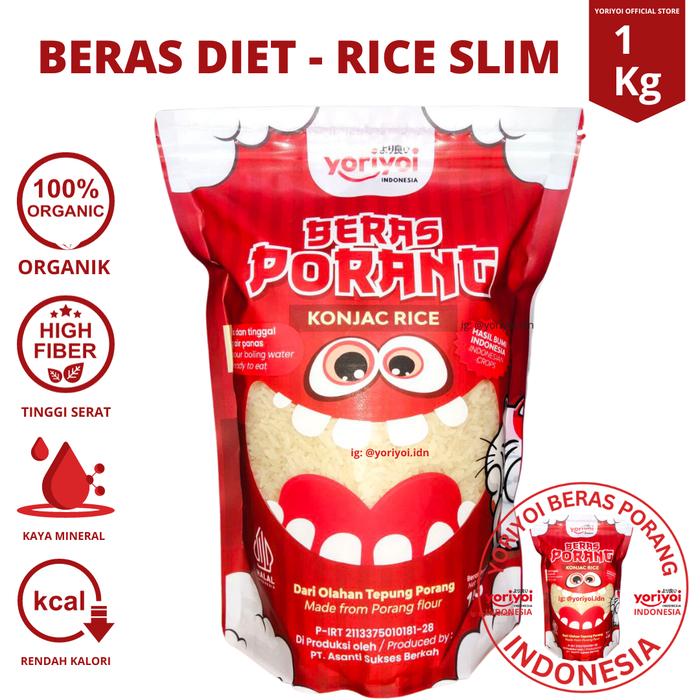 Promo Yoriyoi Beras Diet Organik 1Kg Riceslim Rice Slim Beras Porang ...