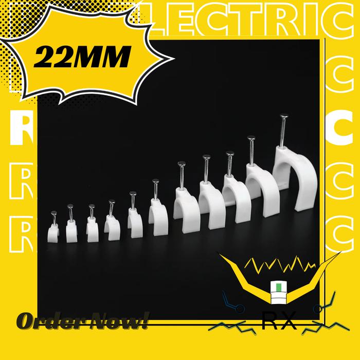 Jual Klem kabel / cable clip 22mm - Jakarta Barat - RX Electric | Tokopedia