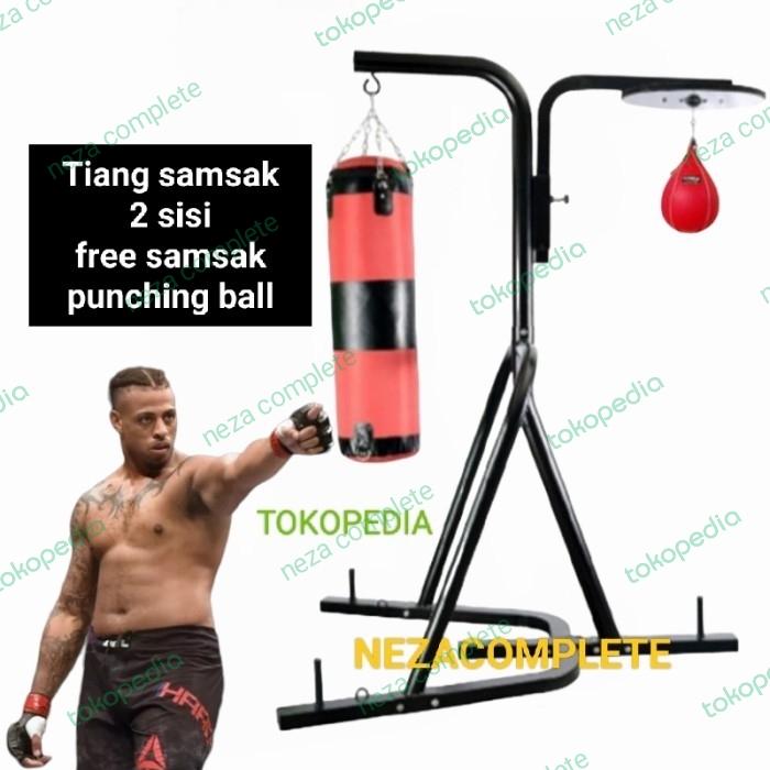 Jual tiang samsak tinju 2 sisi free samsak punching ball boxing - Kota ...