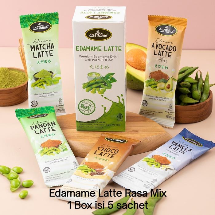 Jual Edamame Latte Rasa Mix - daMame - 1 Box isi 5 Sachet Mix - Kab ...