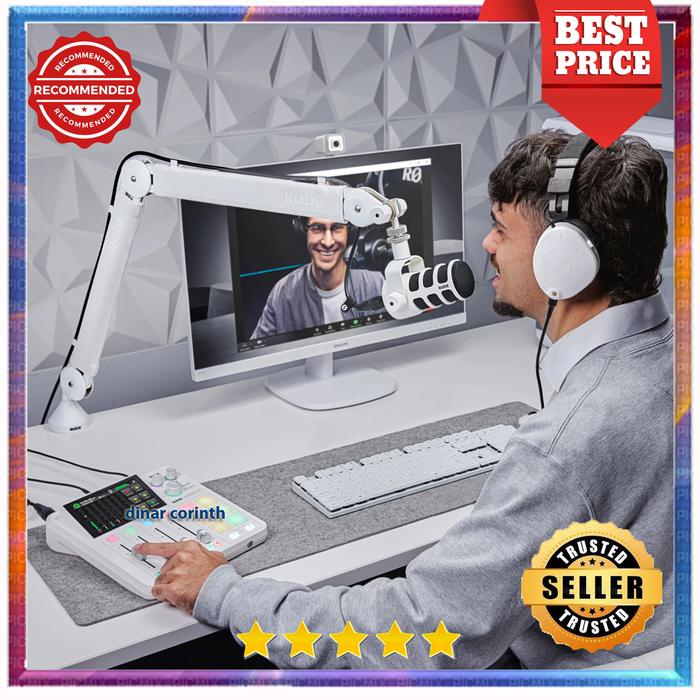 Jual Rode Creator Bundle Podmic Psa1 Nth100 Rodecaster Duo White ...