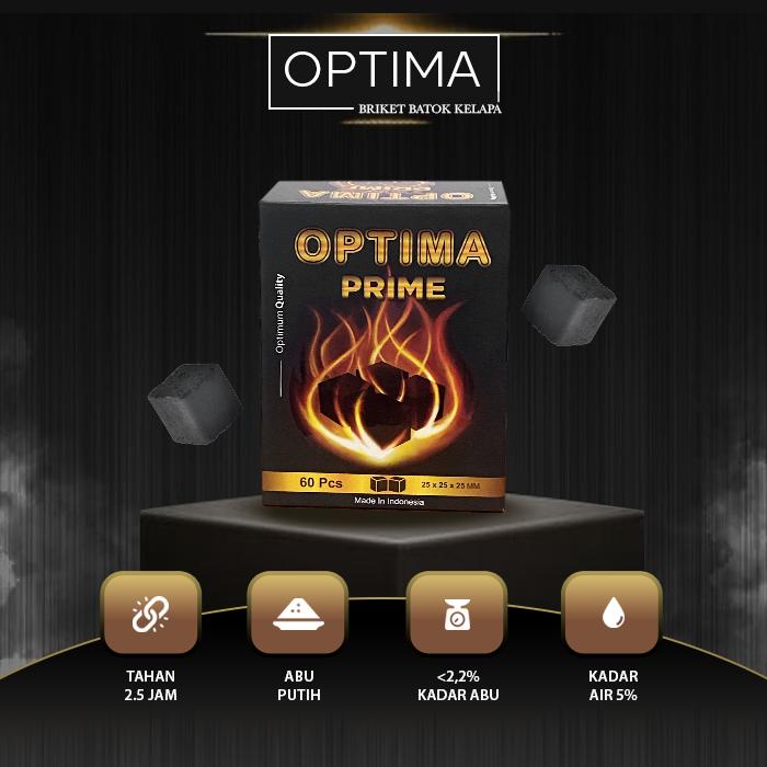 Promo Optima Prime Briket Batok Kelapa Premium Cube 1 kg Kualitas ...
