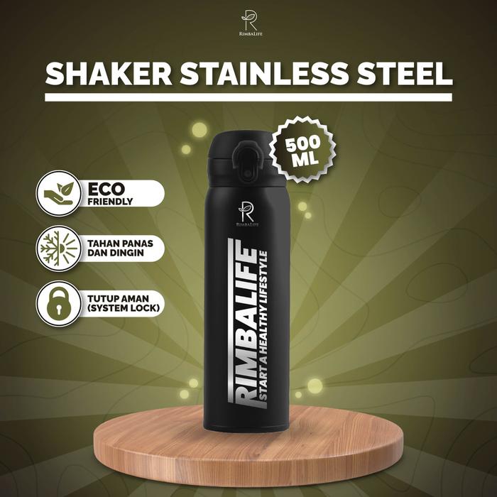 Jual Botol Minum Tumbler Shaker Stainless RIMBALIFE OFFICIAL 500 ml ...