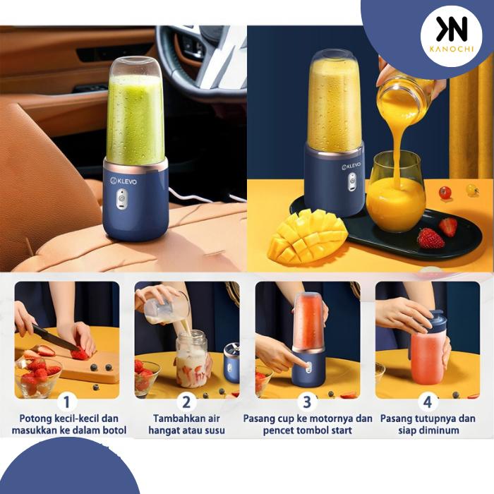 Jual Klevo Mixxo Blender Juicer Portable 6 Mata Pisau Juice Cup Mini ...