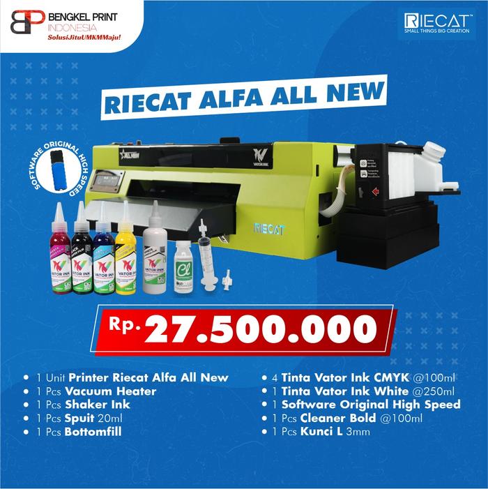 Jual Paket Printer Riecat Alfa All New ( Only Mesin ) | Printer DTF - Jakarta Pusat - Digital ...