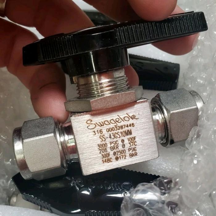 Jual Ball Valve 10mm OD 3000PSI 40G SERIES SS316 Swagelok SS-43GS10MM ...