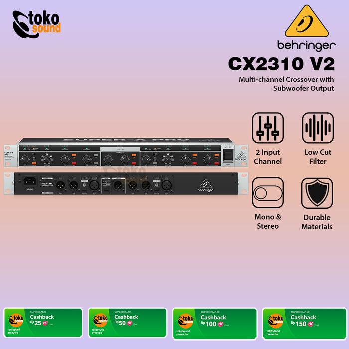 Jual Behringer Super-X Pro CX2310 V2 Multi Channel Crossover with Sub ...