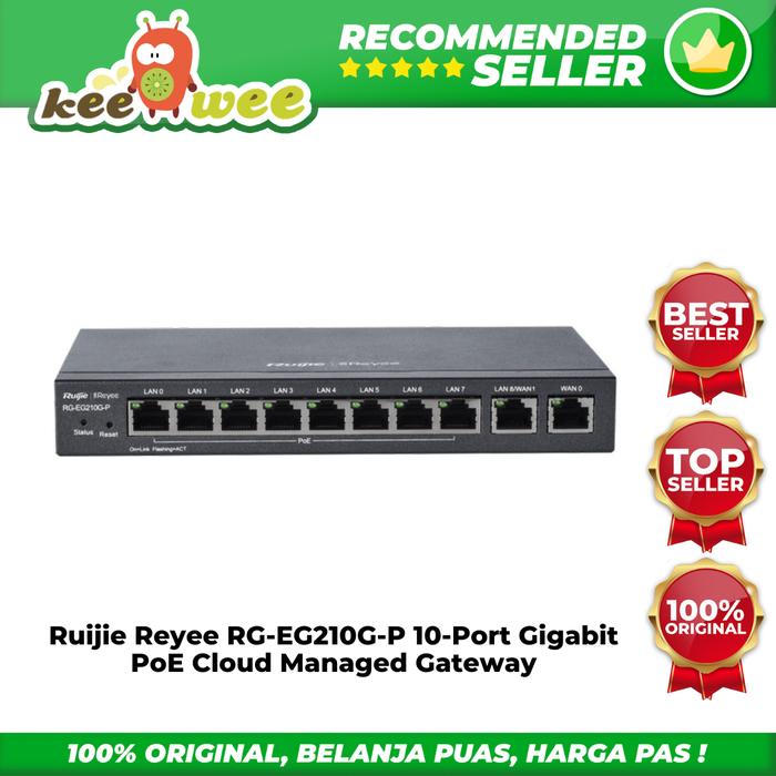 Jual Ruijie Reyee RG-EG210G-P 10-Port Gigabit PoE Cloud Managed Gateway ...