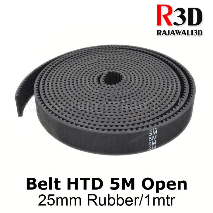 Jual Timing Belt HTD5M Pitch 5mm PU Rubber width 25mm per meter - Kota ...