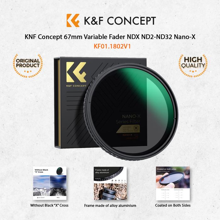 Promo KNF Concept 67mm Lens Filter Nano-X Variable Fader NDX ND2-32 Cicil 0% 3x - Jakarta Timur ...