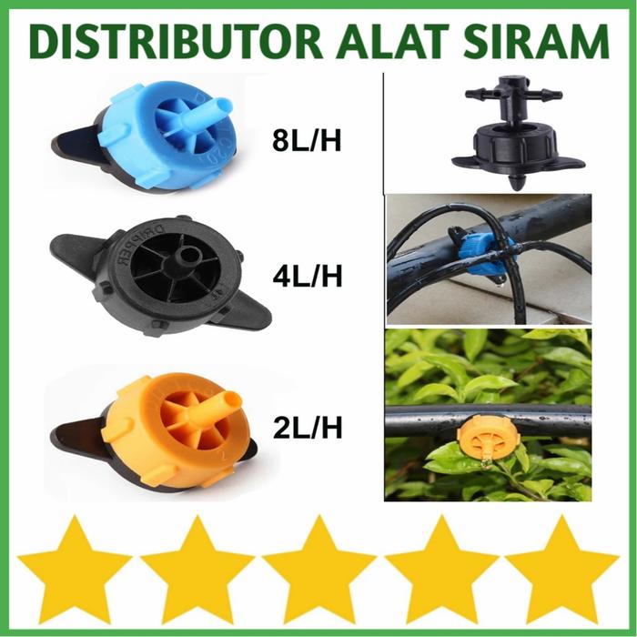 Jual DRIPPER EMITTER 4L/H PC DRIP SYSTEM IRIGASI TETES FERTIGASI SELANG ...