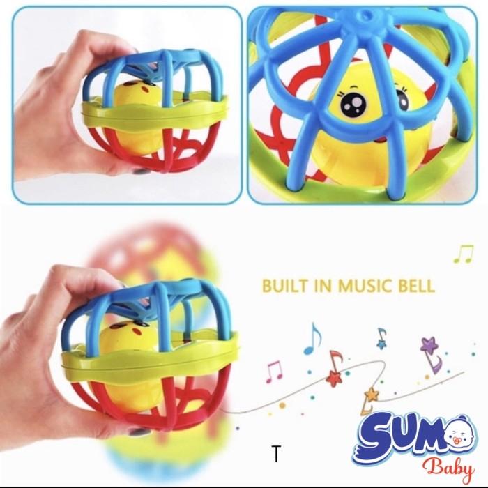 Promo Rattle Teether Bayi Bola Kerincingan Silikon Karet Lembut BPA ...