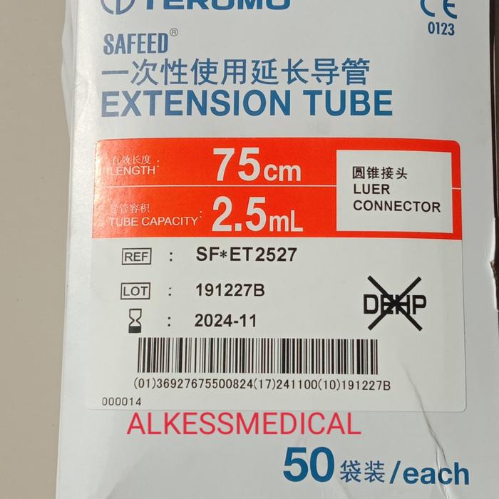 Jual EXTENSION TUBE 75 CM - 2,5 ML/EXTENSION TUBE TERUMO - Jakarta ...