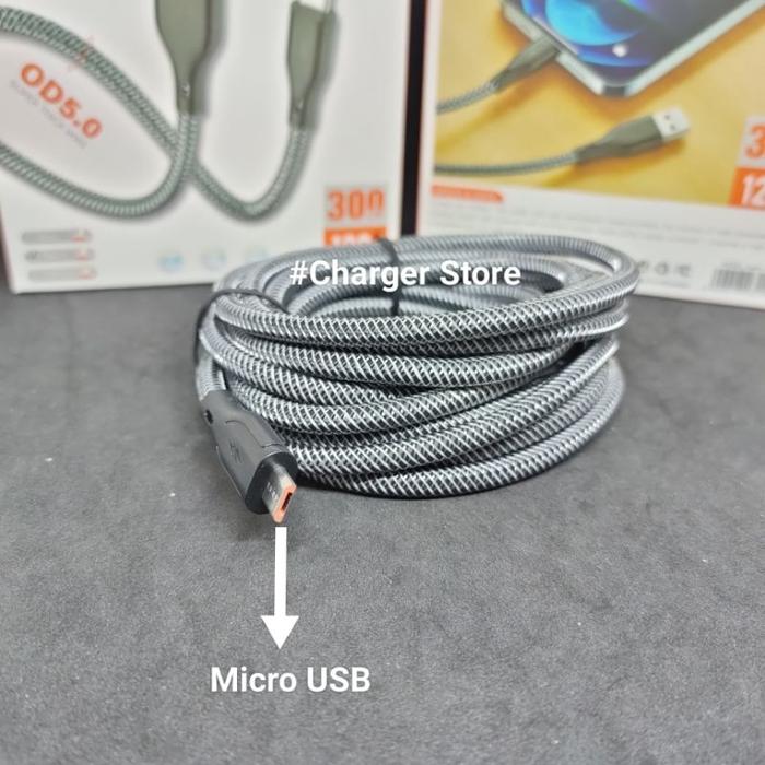 Jual Kabel Data 3 Meter 120W 6A Micro USB - Type C ORIGINAL Fast ...