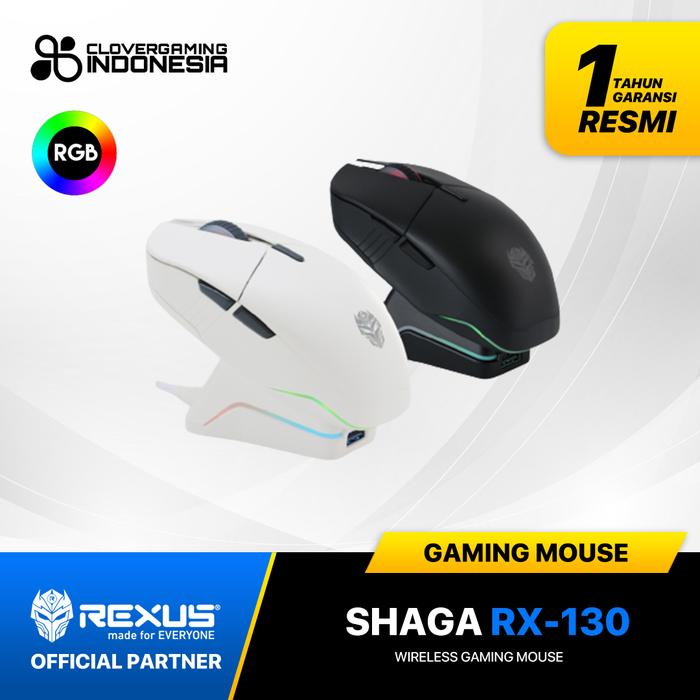 Jual Rexus Shaga RX130 RX-130 Wireless Gaming Mouse with Charging Dock ...