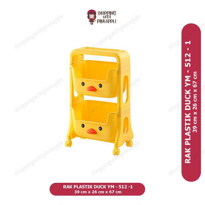 Jual SWP - Rak Plastik / Rak Buku Troli / Rak Penyimpanan Duck YM ...