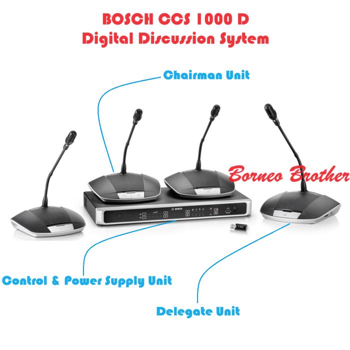 Jual Bosch CCS 1000 D CCS1000D Original Mic Conference/Rapat Digital System - Delegate Unit ...
