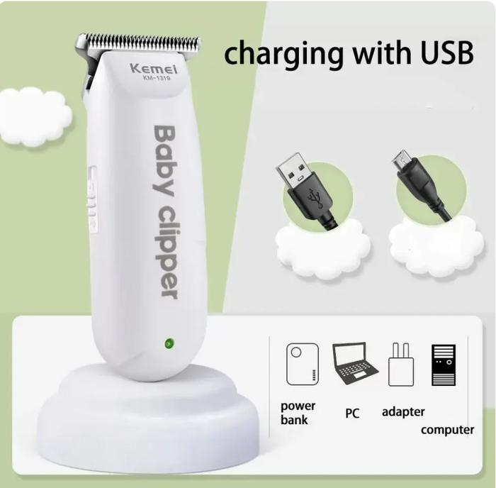 Jual kemei km 1319 alat cukur baby clipper rambut bayi mesin cukur baby ...