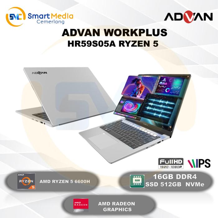 Promo Laptop ADVAN WorkPlus|Ryzen 5-6600H|16GB DDR4|512GB|14" FHD IPS|W11 Cicil 0% 3x - Kota ...