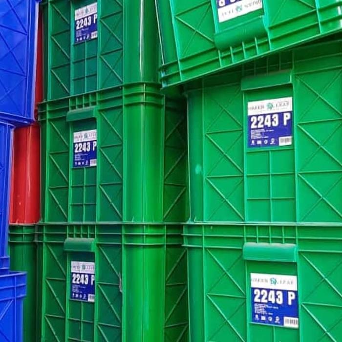 Jual Box Container Green Leaf 2243 P / Bak Air Keranjang Industri ...