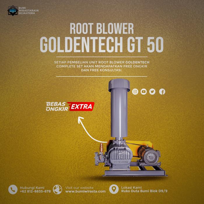 Jual Root Blower Goldentech GT 050 2Hp Aerasi Tambak Nila Ipal Longtech - Kota Bekasi ...