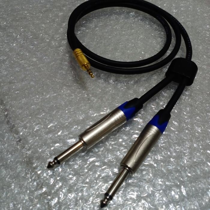 Jual Kabel Audio Input Hp ke mixer mini stereo ke akai 6.5mm cabang 1 ...