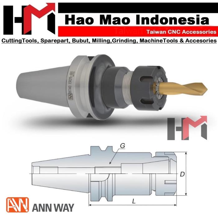 Jual Arbor BT40 ER40 80 Ann Way ER40 Spring Collet Chuck Taiwan - Kab ...