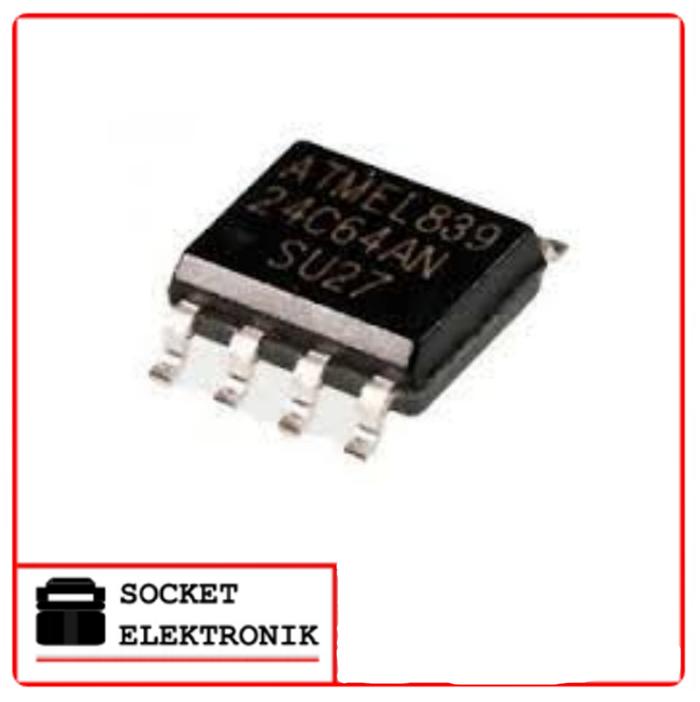 Jual IC 24C64 EEPROM 64KBit 8KByte 8 Kaki SMD TQFP - Kota Bandung ...