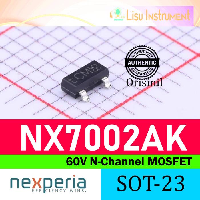 Jual 2N7002 60V N-Channel MOSFET 7002 702 702K K7K tCM SOT-23 ...