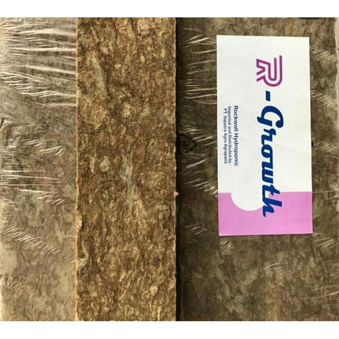 Jual Rockwool Hidroponik R Growth Bio Based Binder - 1 Slab - Kab ...