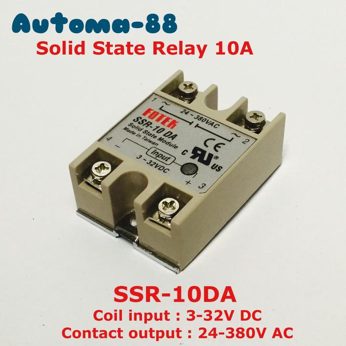 Jual Fotek SSR-10DA Solid State Relay DC-AC 10A Made in Taiwan SSR10DA - Kab. Bekasi - Automa-88 ...