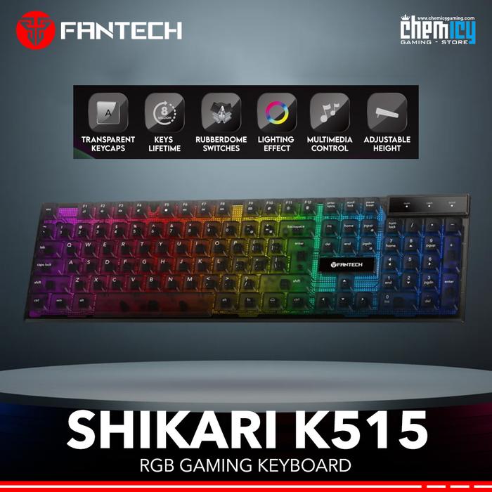 Jual Fantech Shikari K515 / K-515 Transparent Keycaps Gaming Keyboard - Jakarta Pusat - Chemicy ...