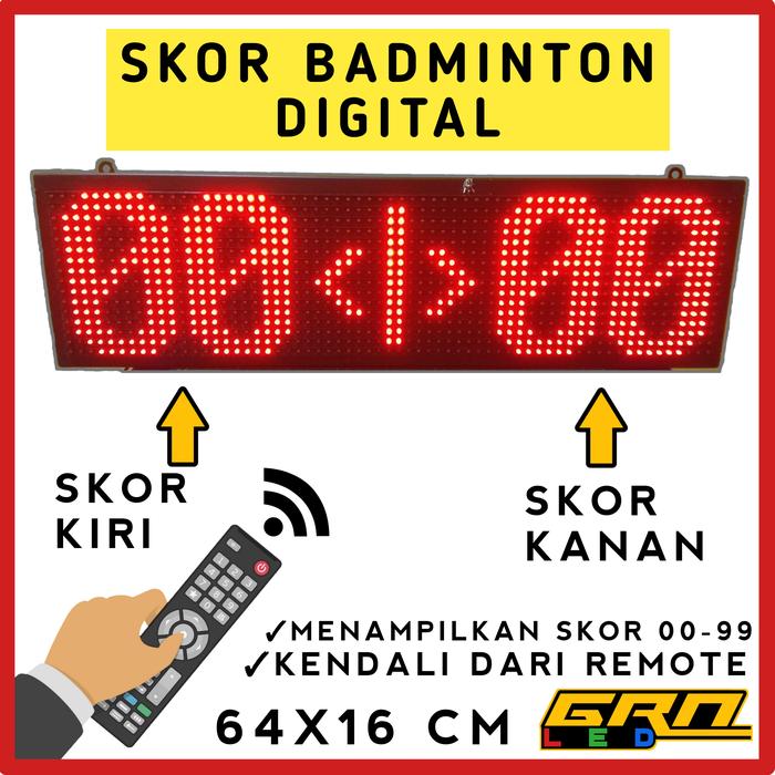 Jual PAPAN SKOR BADMINTON DIGITAL SCOREBOARD REMOTE - Kab. Purwakarta ...