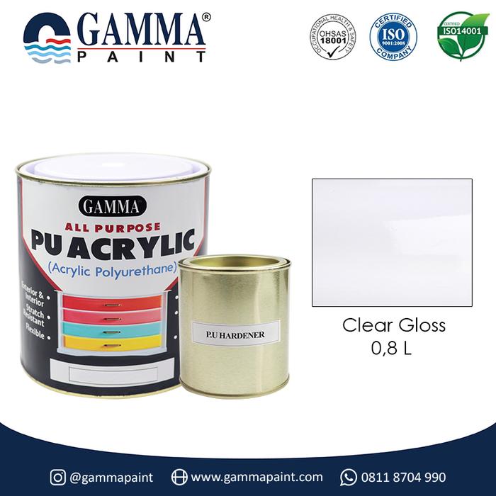 Jual PU ACRYLIC 2K - 1L - CLEAR GLOSS - Coating Clear PU utk Besi ...