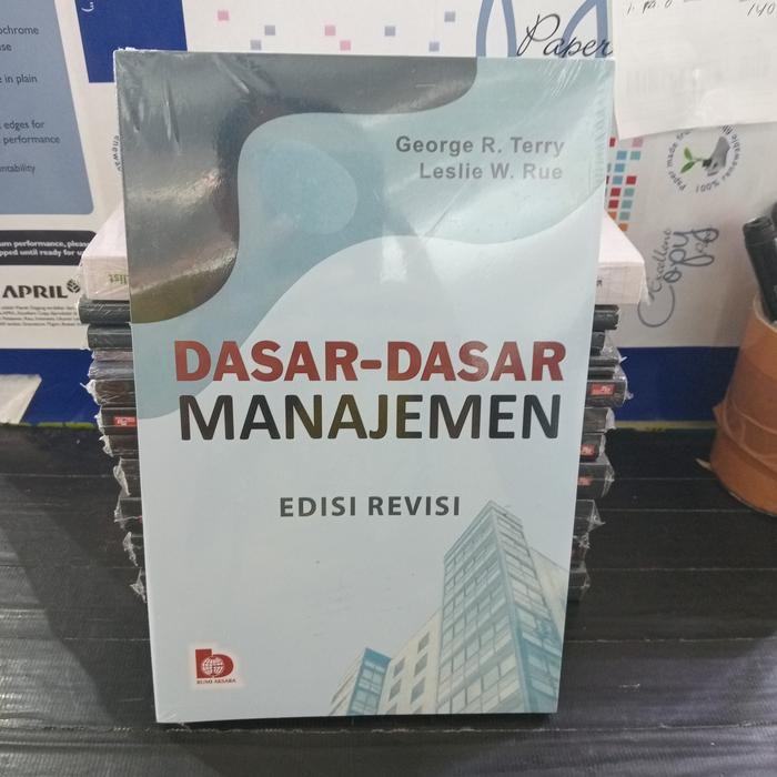 Jual Buku DASAR-DASAR MANAJEMEN. by. George R. Terry - Jakarta Selatan - RUANG BACA JKT | Tokopedia