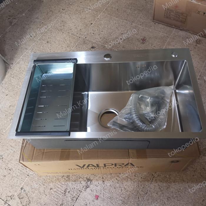 Jual Kitchen sink 1 lubang besar 7545 stainless 304/bak cuci piring 75 ...