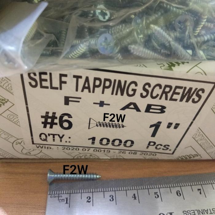 Jual SEKRUP TAPPING FAB 6X1" MOON LION/ SKRUP TAPPING SCREW ALUMINIUM ...